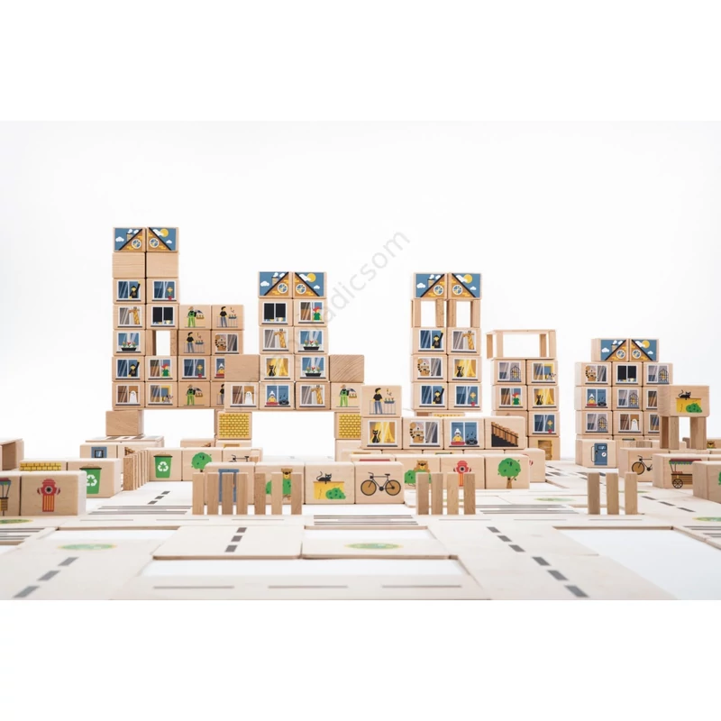 Just Blocks óriás város építőjáték szett 324 db - Anyaparadicsom webáruház